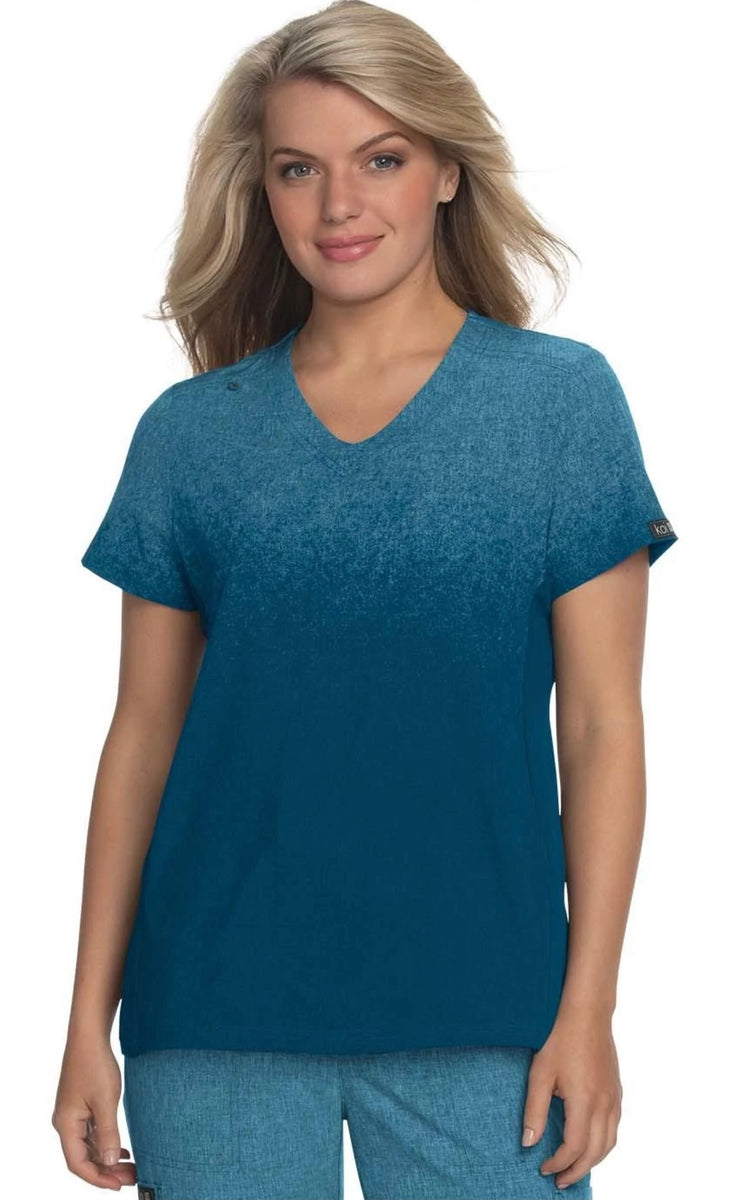 Cali Heather Ombré Top – iSOM SCRUBS